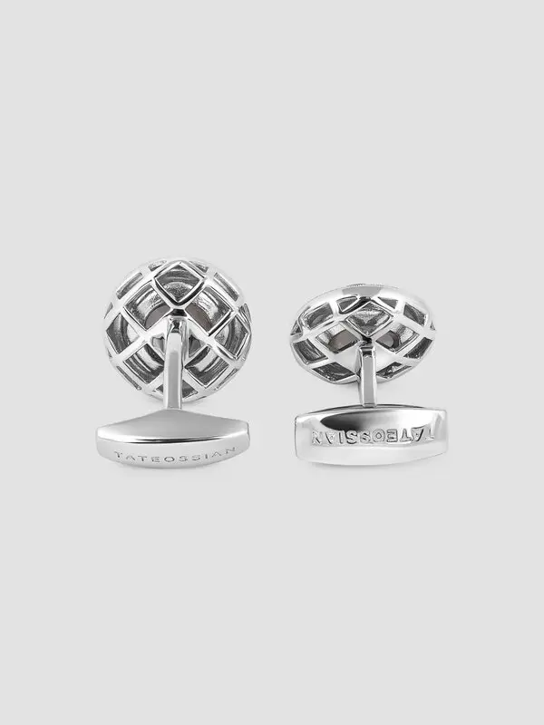Tateossian Moonstone & Sterling Silver Cufflinks