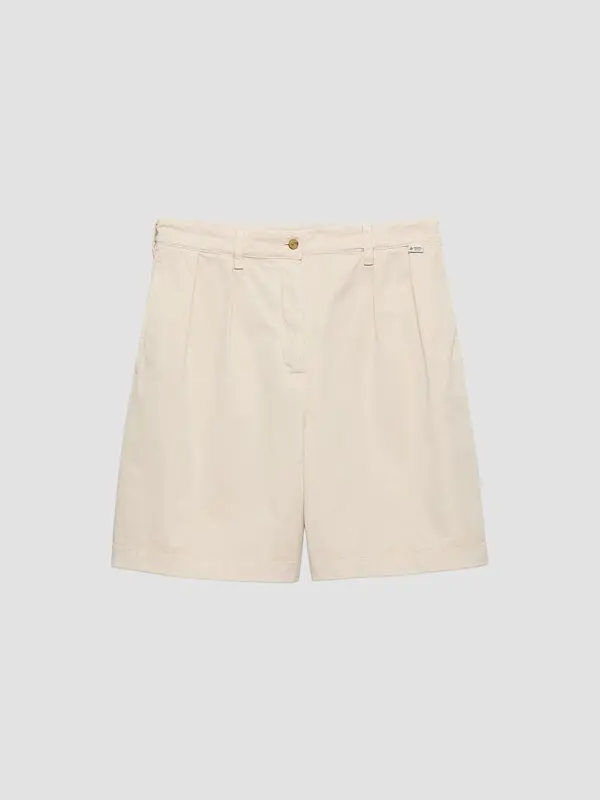 Prada Old Gabardine Bermudas - Khaki