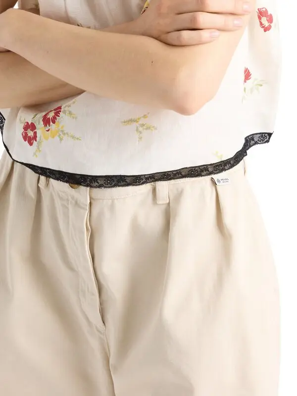 Prada Old Gabardine Bermudas - Khaki