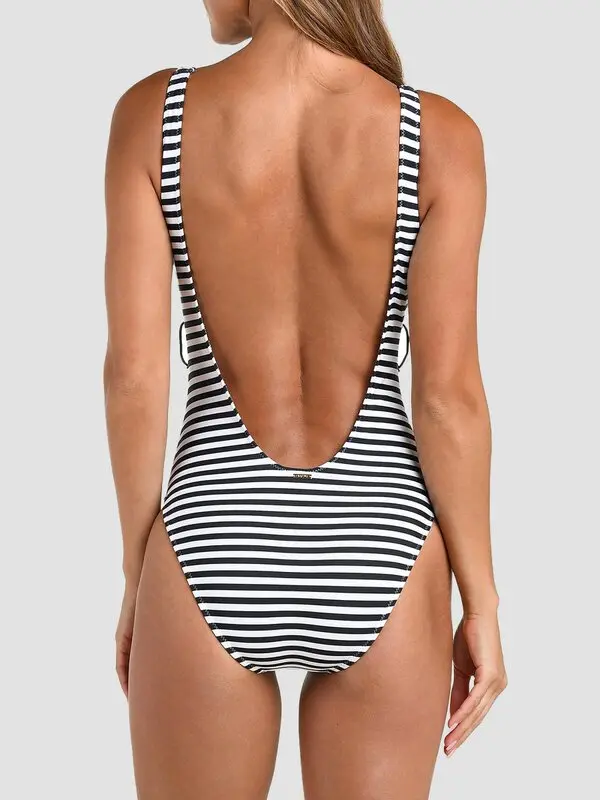 L'Agence Voyage Mila Striped One-piece Swimsuit
