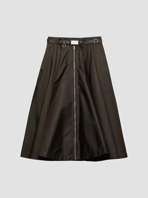 Prada Nylon Skirt - Brown