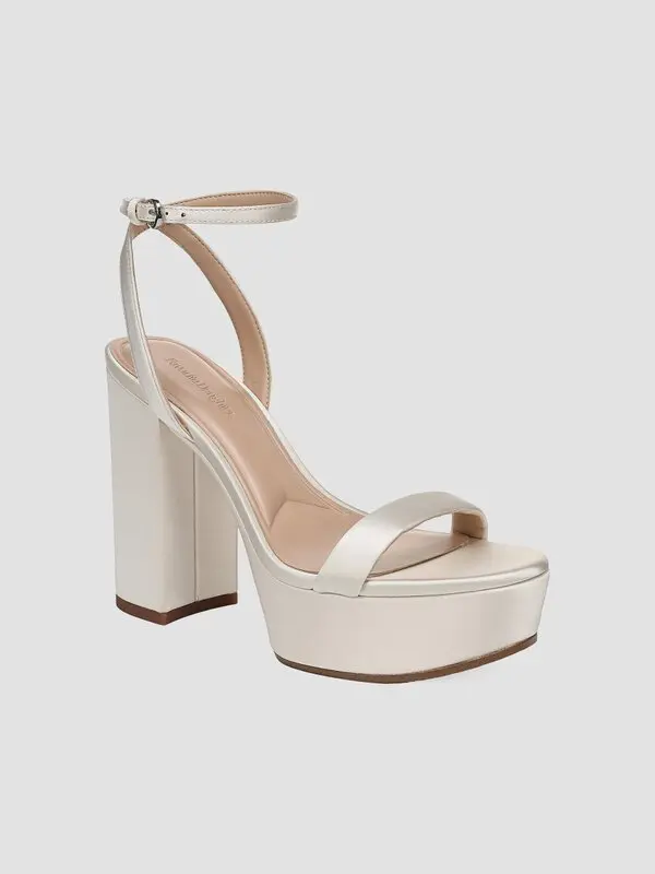 FAVORITE DAUGHTER Ruby 100mm Satin Platform Sandals