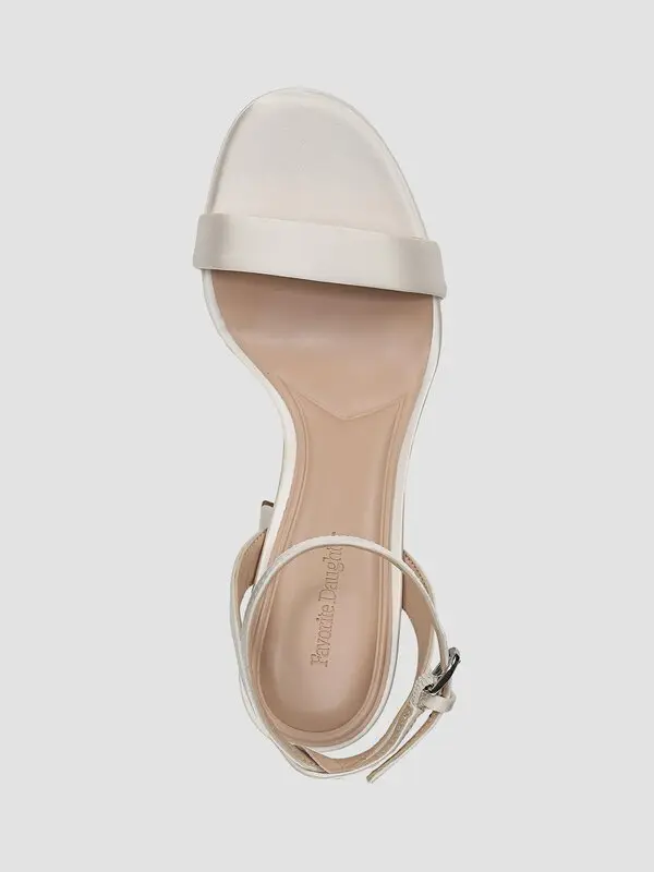 FAVORITE DAUGHTER Ruby 100mm Satin Platform Sandals