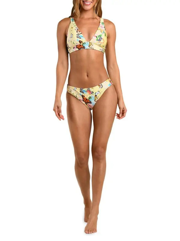L'Agence Lexie Garden Butterflies Bikini Top