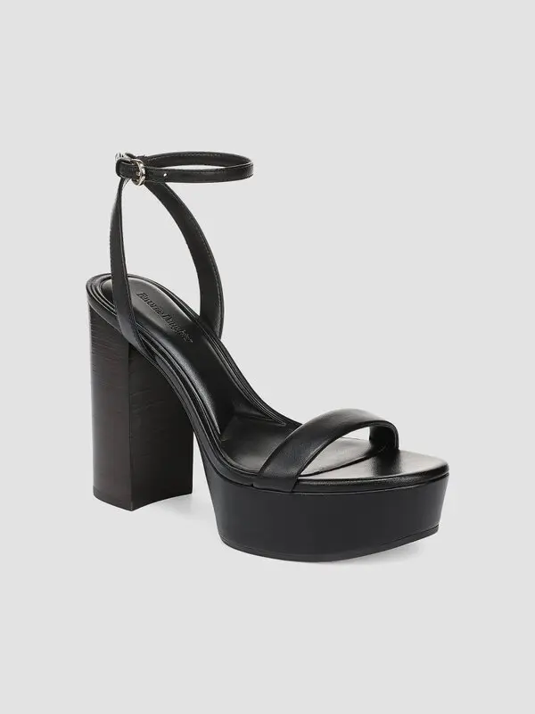 FAVORITE DAUGHTER Ruby 100mm Leather Platform Sandals