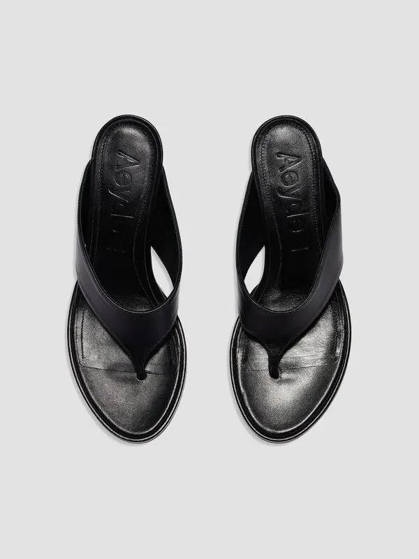 AeydĒ Olenna Leather Thong Sandals