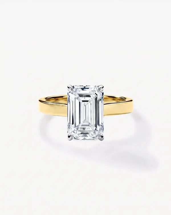 Ring Concierge 3.50 Ct. Emerald Lab Diamond In The Cigar Engagement Ring