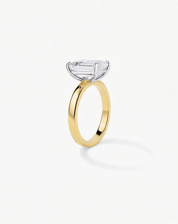 Ring Concierge 3.50 Ct. Emerald Lab Diamond In The Cigar Engagement Ring