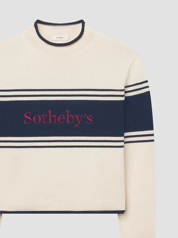 FRAME X Sotheby's Rolled Cotton Sweater