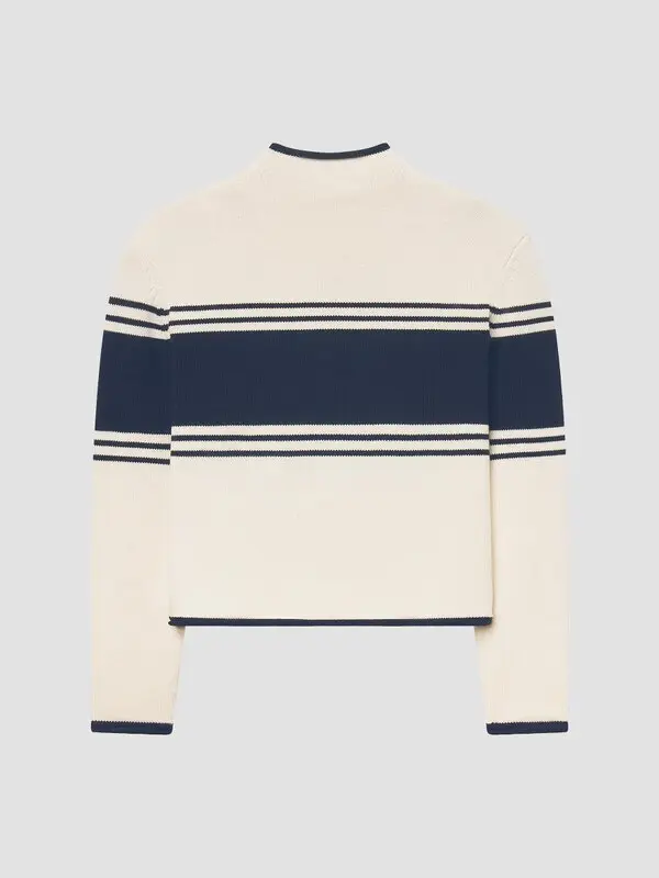 FRAME X Sotheby's Rolled Cotton Sweater