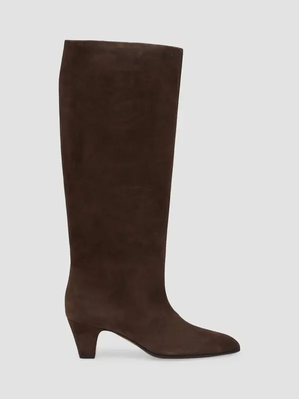Bally Main Arval Suede Knee-high Boots - Ebano