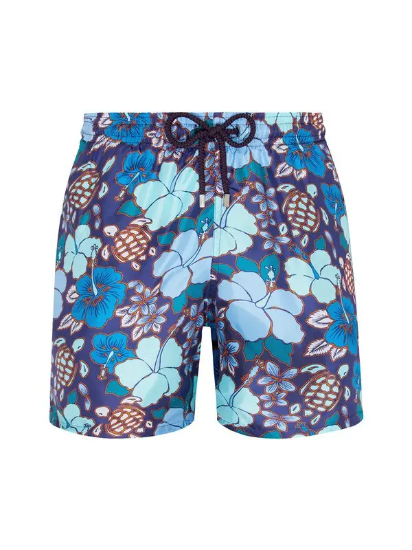 Vilebrequin Floral Silk Bermuda Shorts - Minuit