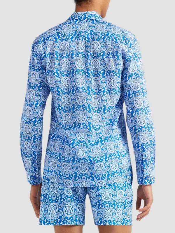 Vilebrequin Graphic Turtle Button-front Shirt