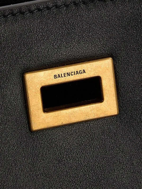 Balenciaga Rodeo Leather Tote Bag - Black