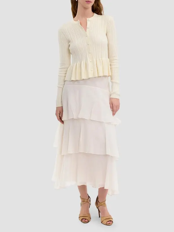 Rebecca Taylor Bouclé Knit Cotton-blend Cardigan
