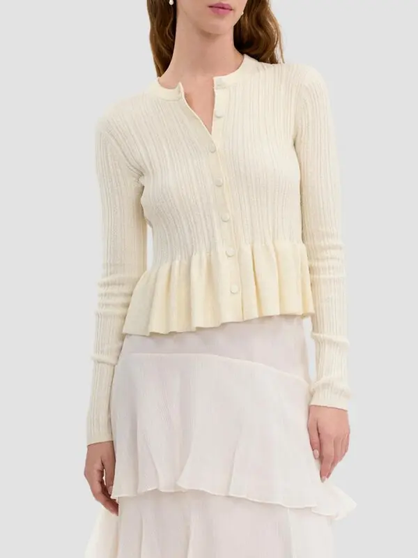 Rebecca Taylor Bouclé Knit Cotton-blend Cardigan