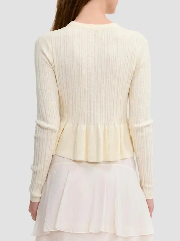 Rebecca Taylor Bouclé Knit Cotton-blend Cardigan