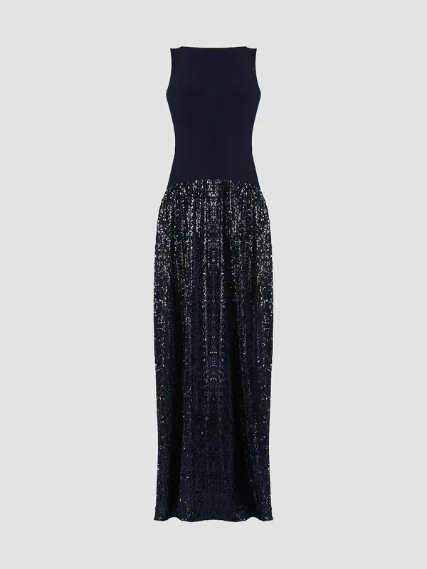 Shoshanna Dorothy Sequin Skirt Gown