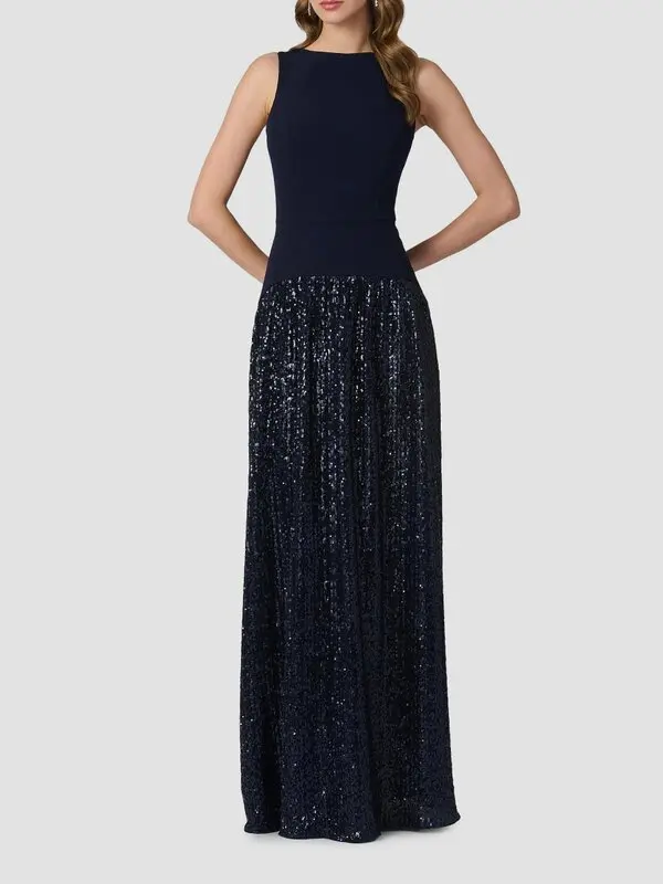 Shoshanna Dorothy Sequin Skirt Gown