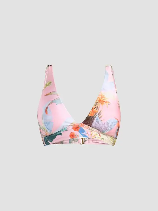 L'Agence Colorful Palm Lexi Bikini Top