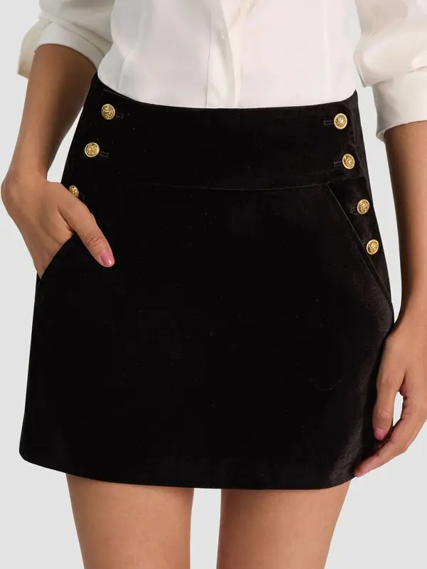 Alice + Olivia Donald High-rise Mini Skirt