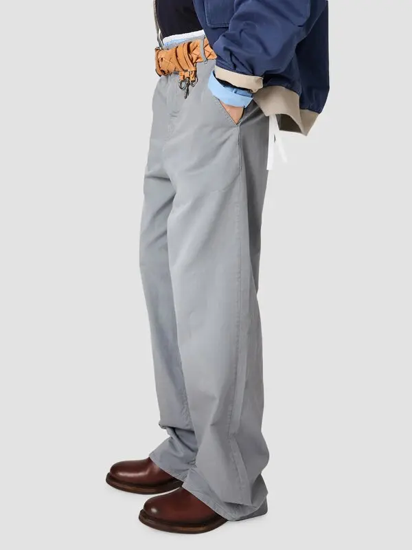 Miu Miu Gart-dyed Twill Pants - Grey