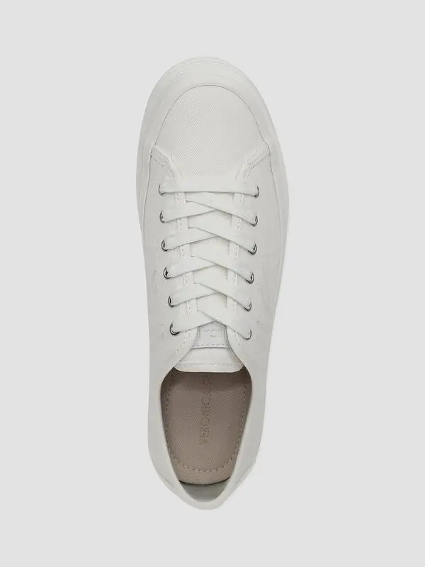Veronica Beard Truett Low-top Canvas Platform Sneakers
