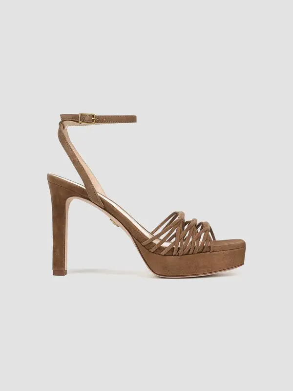 Veronica Beard Beverlee 100mm Suede Stiletto Sandals