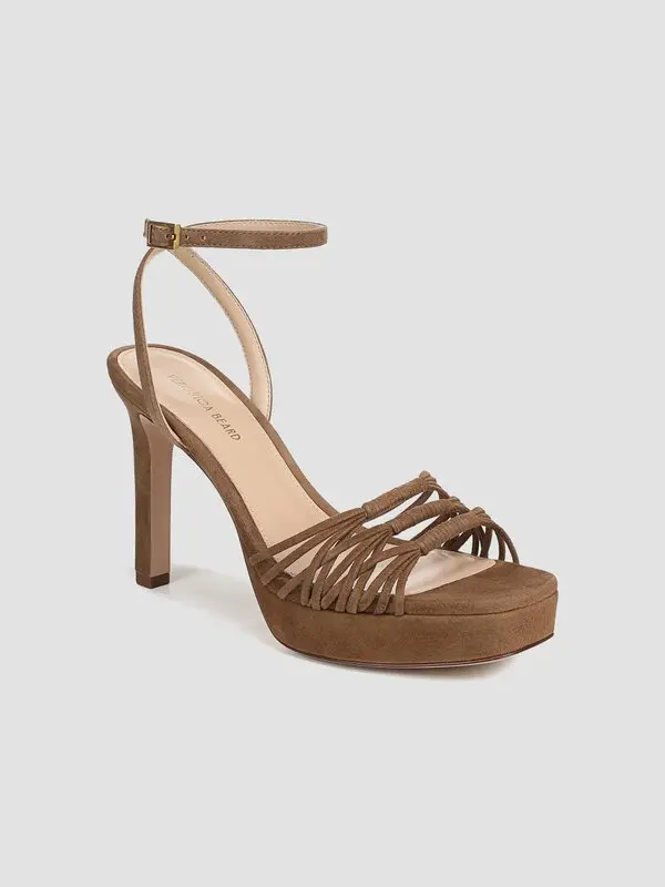 Veronica Beard Beverlee 100mm Suede Stiletto Sandals