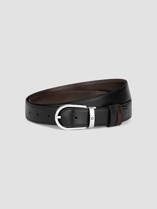 Montblanc Horseshoe Reversible Leather Belt