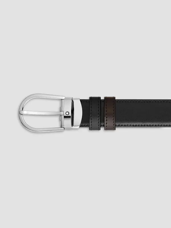 Montblanc Horseshoe Reversible Leather Belt