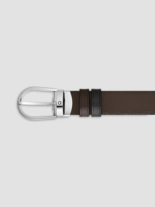 Montblanc Horseshoe Reversible Leather Belt