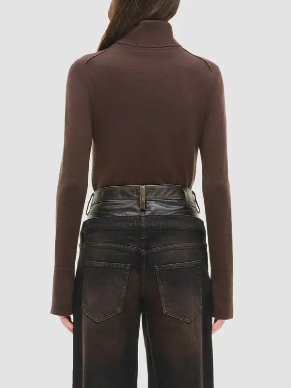 Simkhai Fenwick Cashmere Turtleneck Top