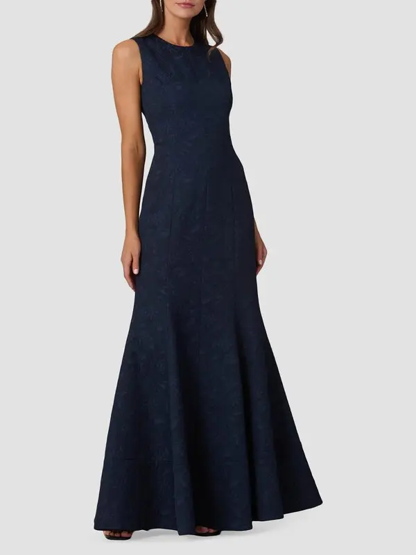 Shoshanna Wilson Jacquard Mermaid Gown