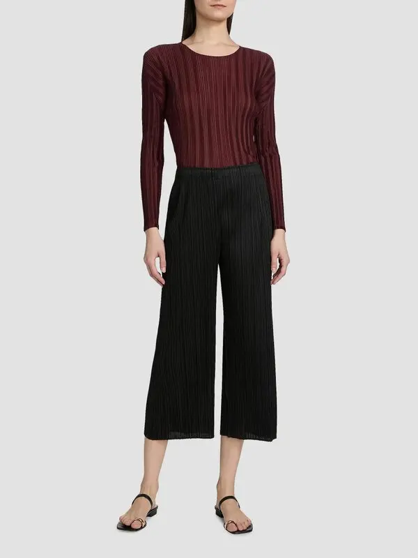 Issey Miyake Monthly Colors: February Rib-knit Pants