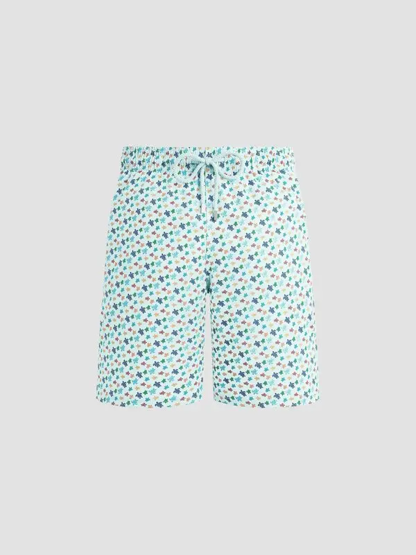 Vilebrequin Micro Ronde Des Tortues Rainbow Stretch Swim Shorts - Pacific