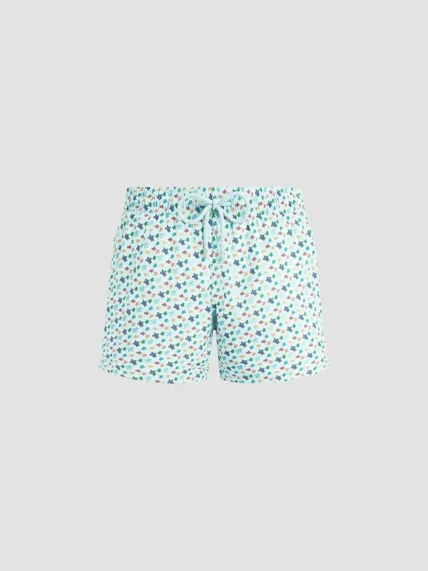 Vilebrequin Micro Ronde Des Tortues Rainbow Stretch Swim Shorts - Pacific