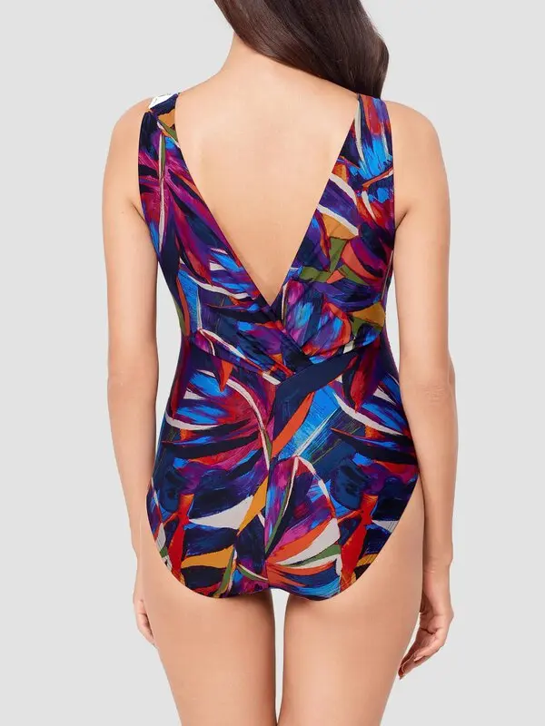 Magicsuit Mariachi Kristi Tropical V-neck One-piece Swimsuit