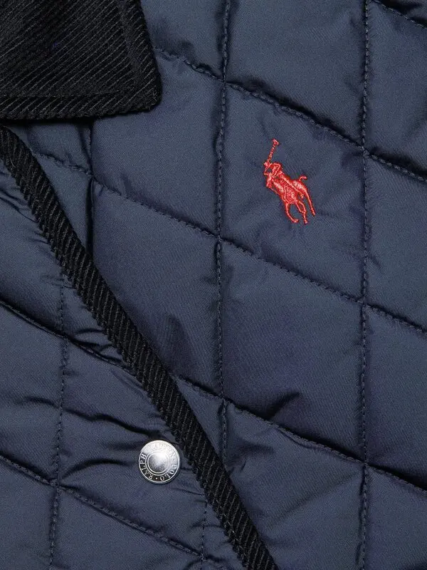 Polo Ralph Lauren Matte Diamond-quilted Barn Jacket - Navy