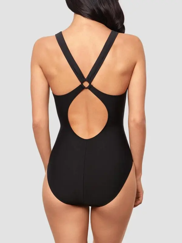 Magicsuit Solids Blakly Plunging V-neck One-piece Swimsuit