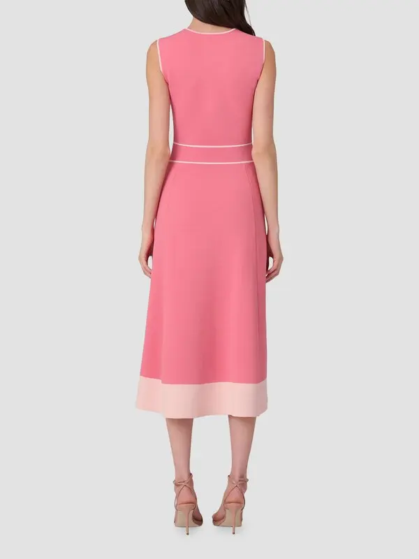 Shoshanna Tiffany Button-shoulder Midi Dress