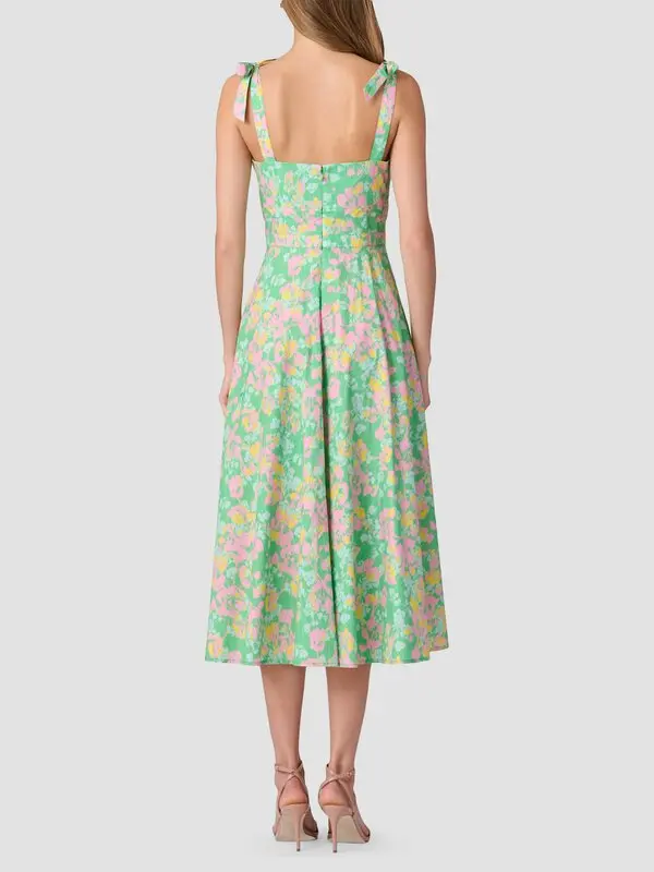 Shoshanna Majorelle Floral Jacquard Cocktail Dress