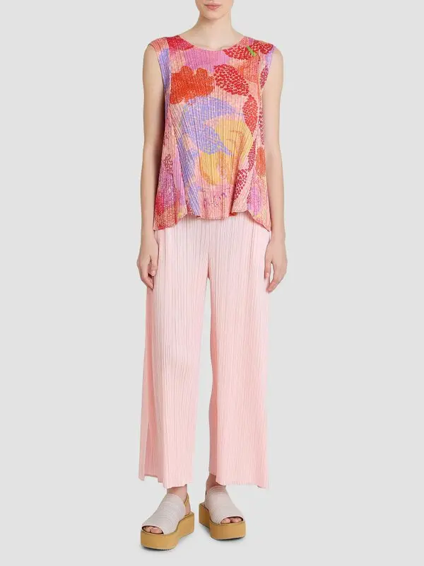 Issey Miyake Foggy Forest Plissé Top