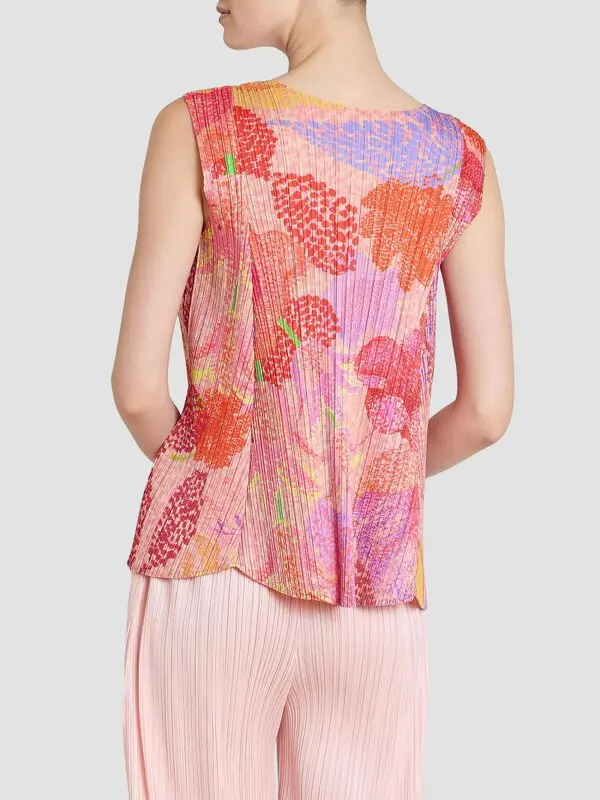 Issey Miyake Foggy Forest Plissé Top