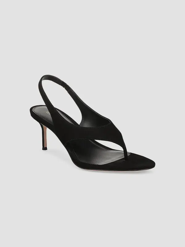 Veronica Beard Talon 65mm Suede Thong Sandals