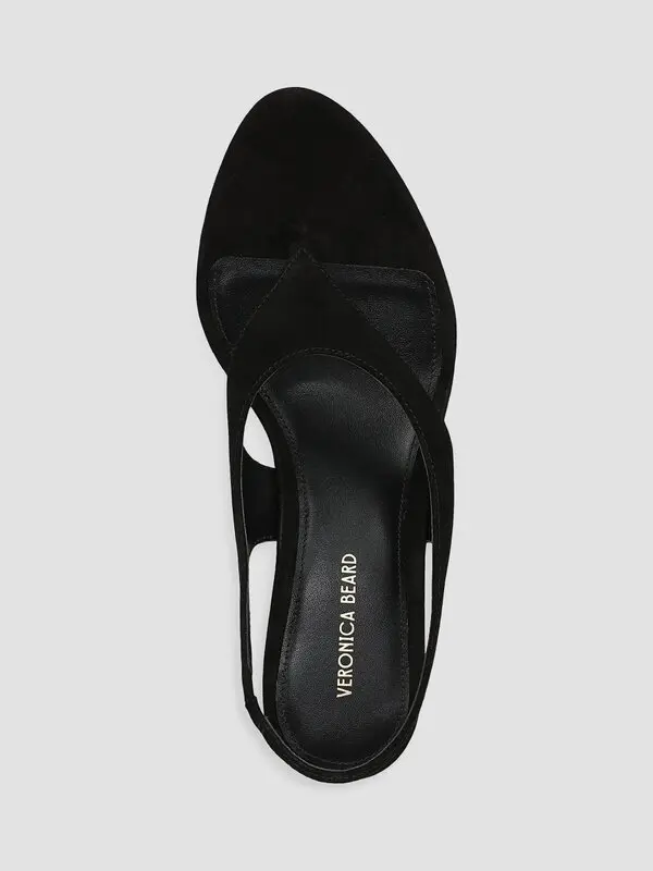 Veronica Beard Talon 65mm Suede Thong Sandals