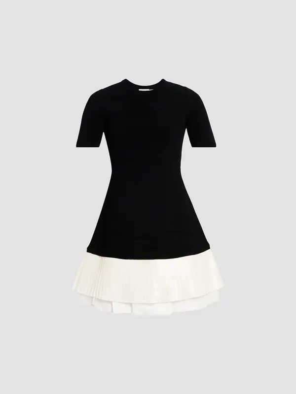 Simkhai Lorin Mixed-media A-line Minidress