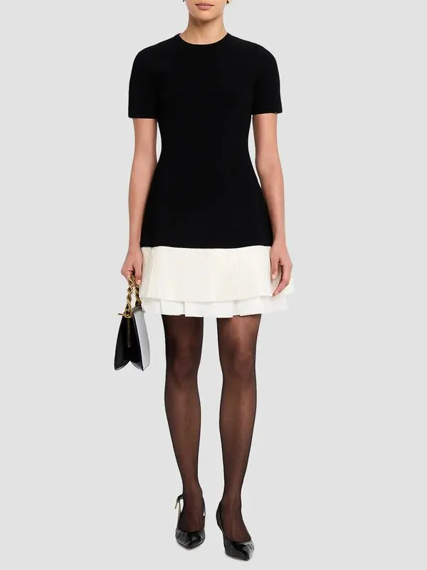 Simkhai Lorin Mixed-media A-line Minidress