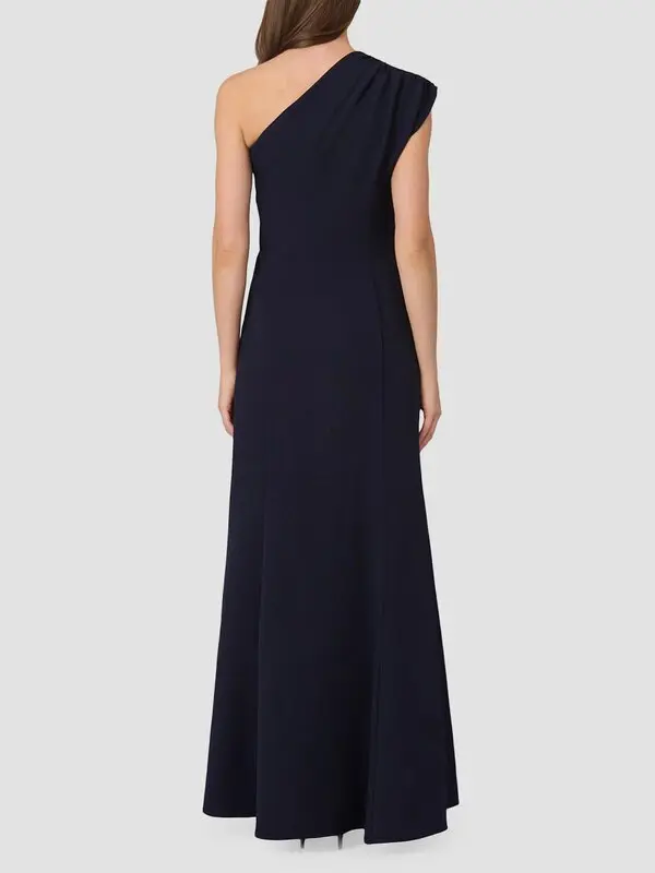 Shoshanna Carley Stretch-crepe One-shoulder Gown