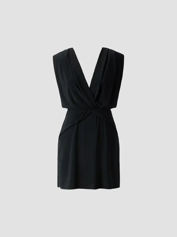 Magicsuit Cover-ups Surplice Plunge Dress - Black